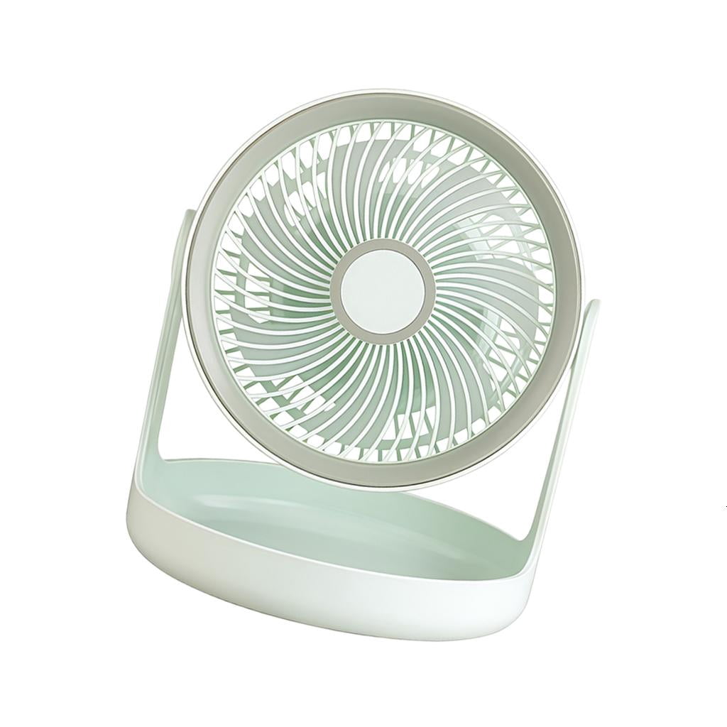 Tibvox Light Weight Portable Desk Fan With Storage Base 3 Adjustable ...