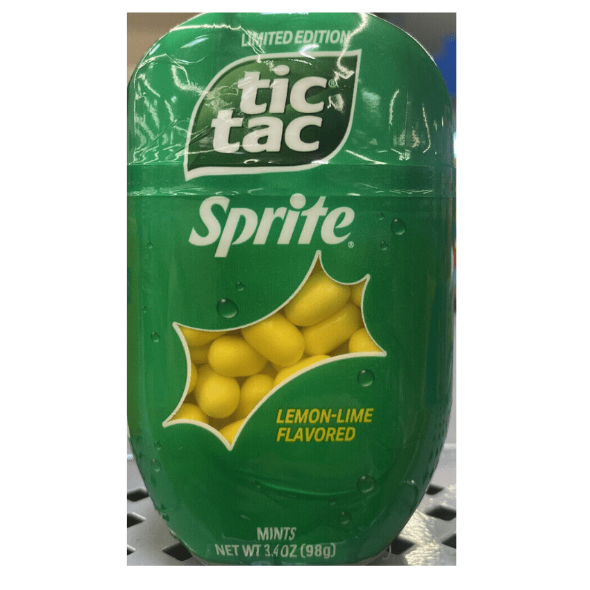 Tic Tac Breath Mints SPRITE Lemon Lime Flavored Candy 3.4 oz - BIG ...