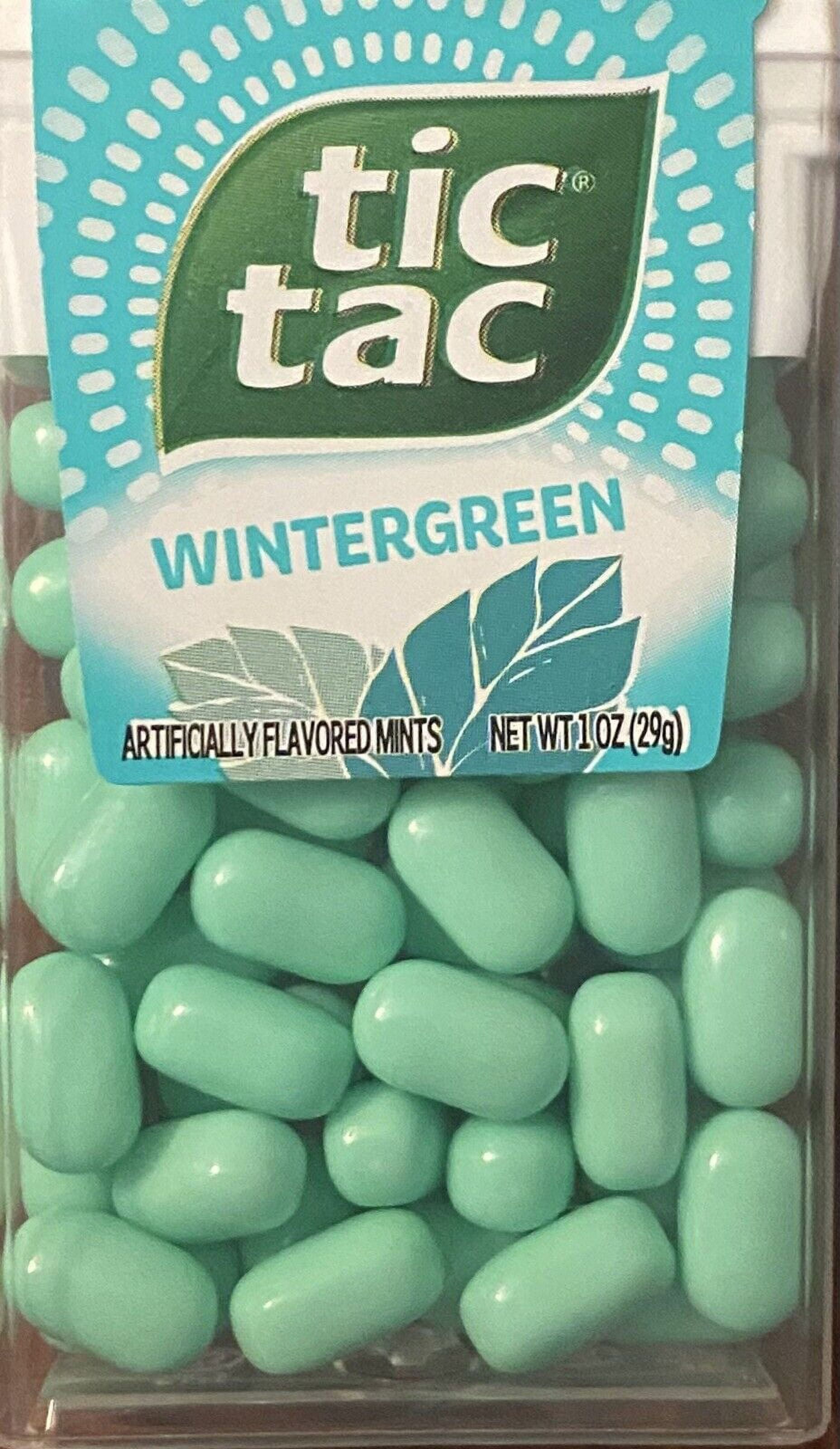 Tic Tac Breath Mints WINTERGREEN Flavored Candy 1 oz - FREE SHIPPING ...