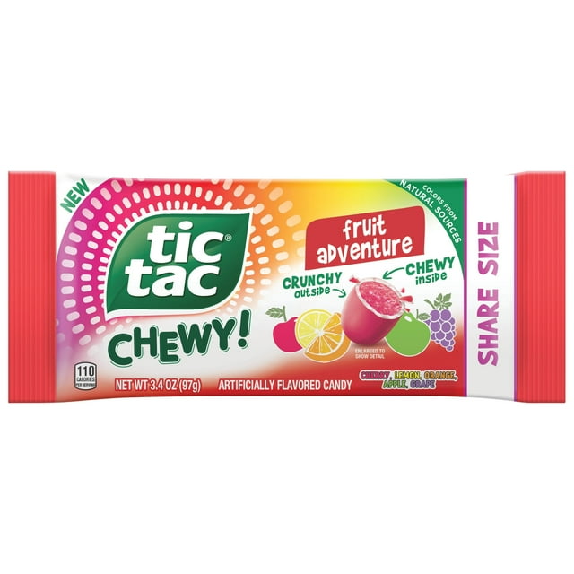 Tic Tac Chewy Fruit Adventure Candy, Fruit Candy,1PACK - Walmart.com