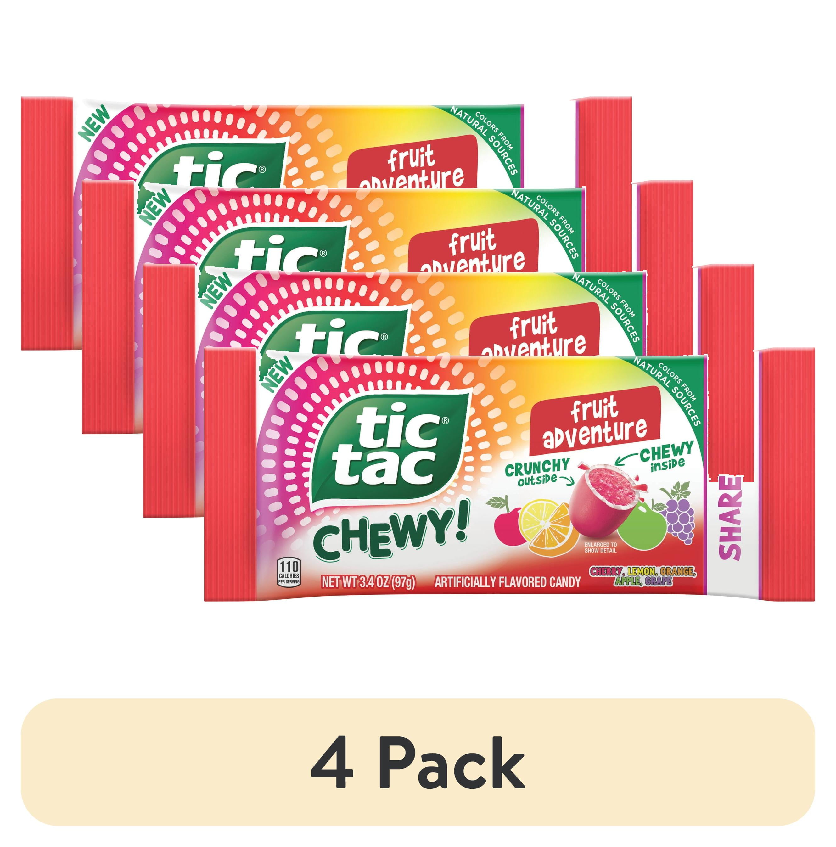 (4 pack) TIC TAC CHEWY! Fruit Adventure Candy, Fruit Candy, 3.4 oz ...