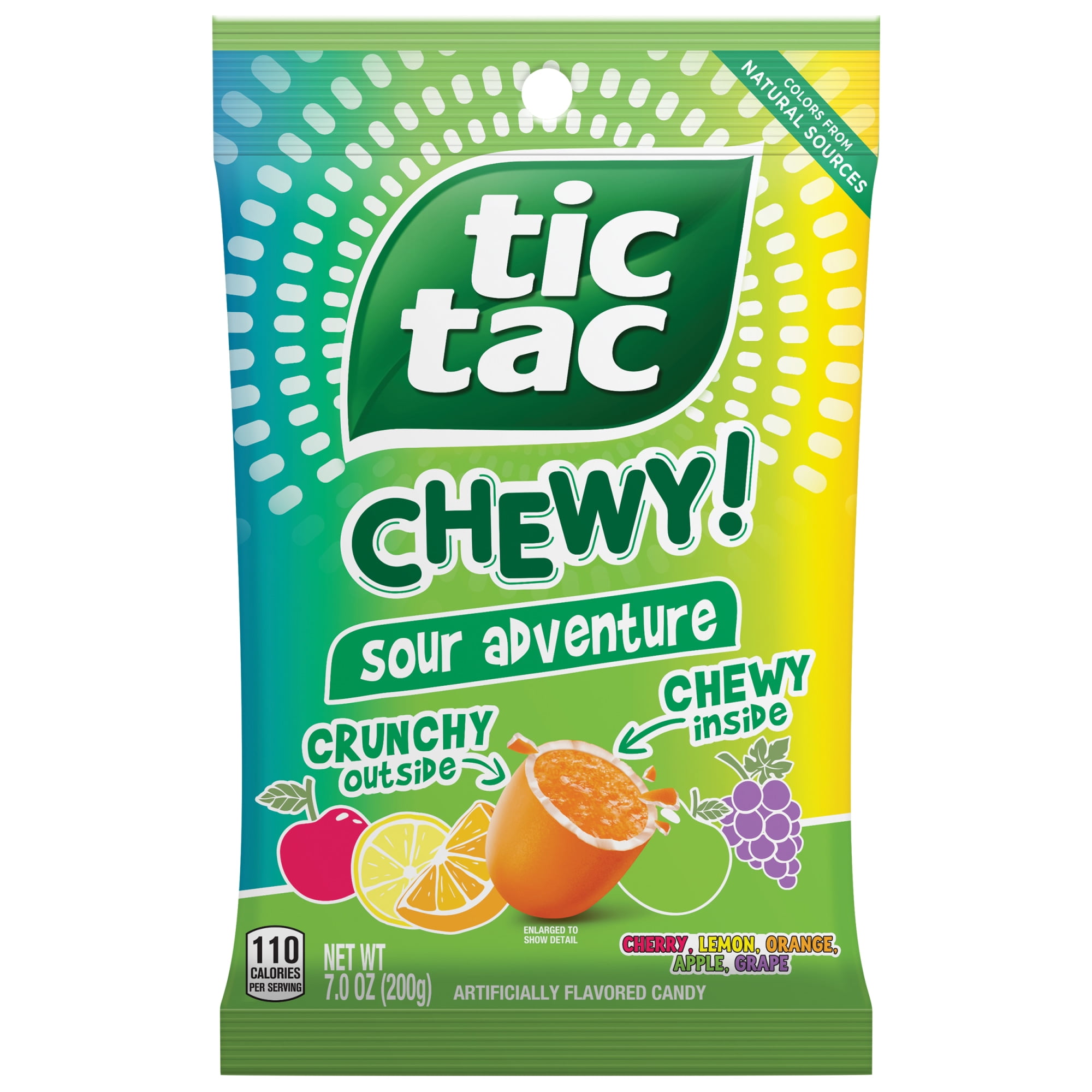 Tic Tac Chewy Sour Adventure Candy, Sour Candy, 7 oz - Walmart.com