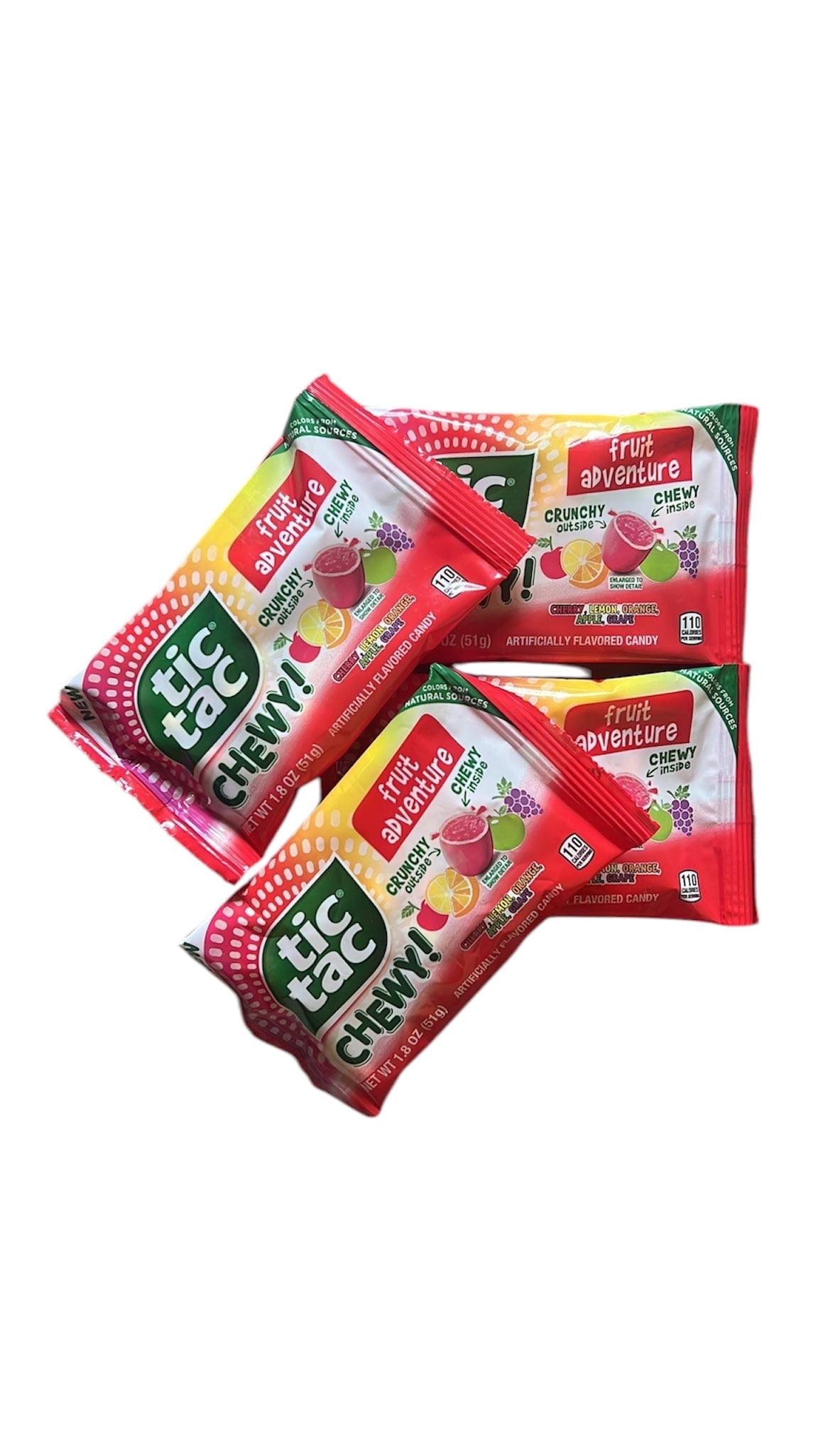 Tic Tac, Chewy Sweet Adventure Single, 1.8 Oz (Pack of 4) - Walmart.com