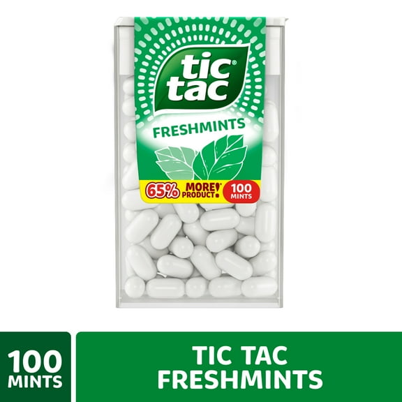 Tic Tac Freshmints, On-the-Go Breath Mints, Pocket-Sized Mints, 100 ...