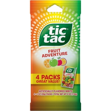 Tic Tac Bulk Resealable SAF21 Refill Bag, Fruit Adventure Mints, On-The ...