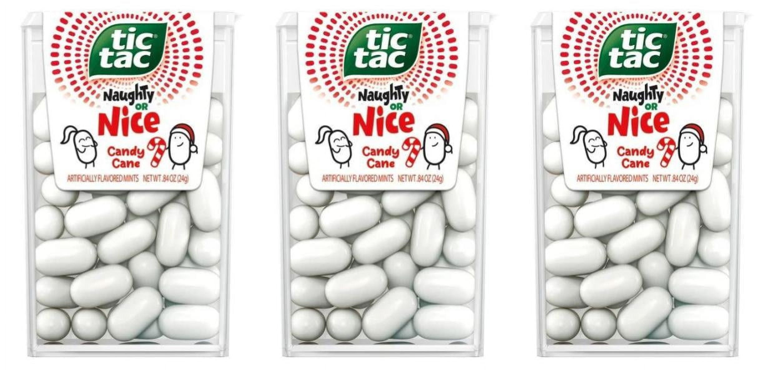 Tic Tac Naughty or Nice Candy Cane Mints, Holiday Treats, Stocking ...