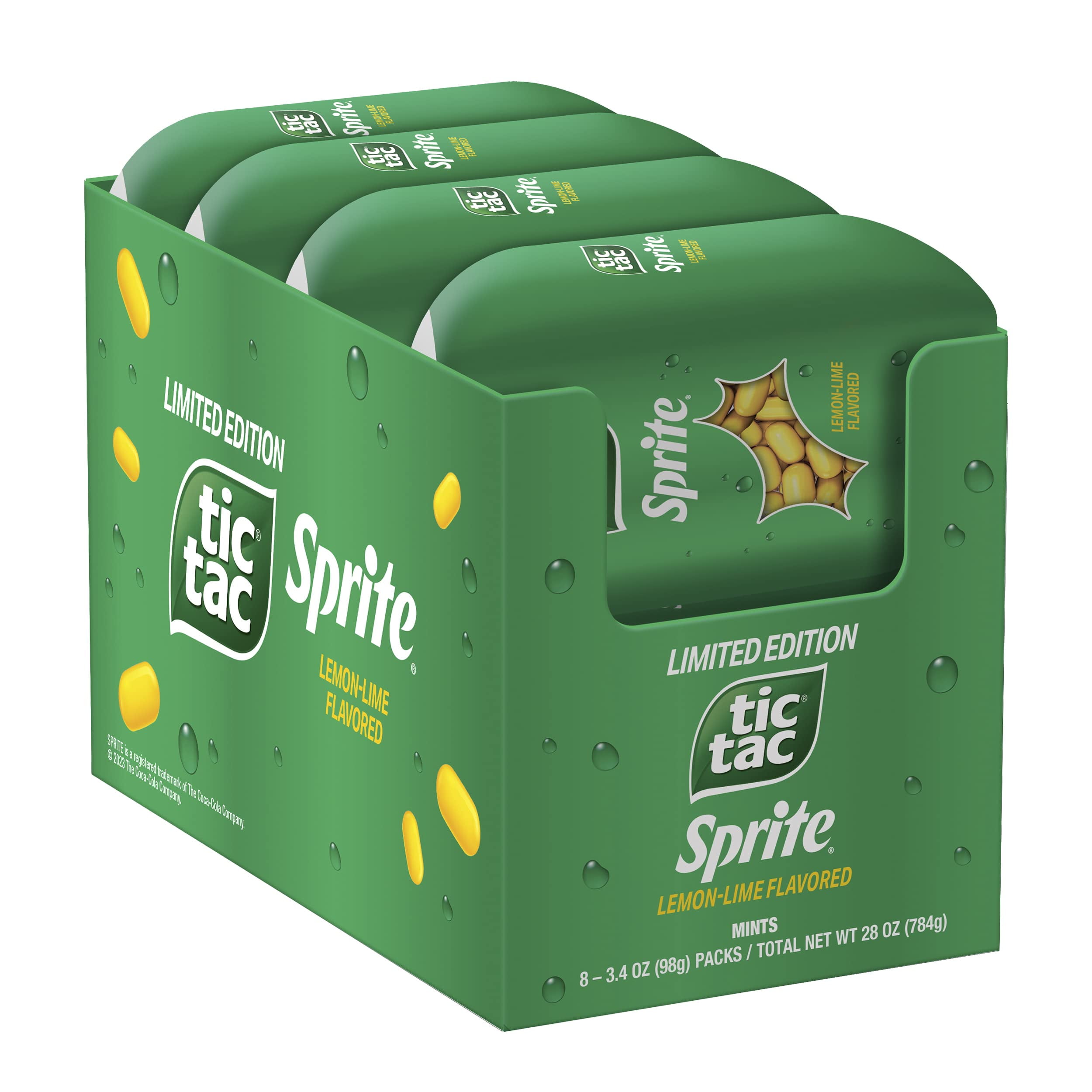 Tic Tac, Sprite Lemon-Lime-Flavored, On-The-Go Refreshment, 3.4 Oz Each ...