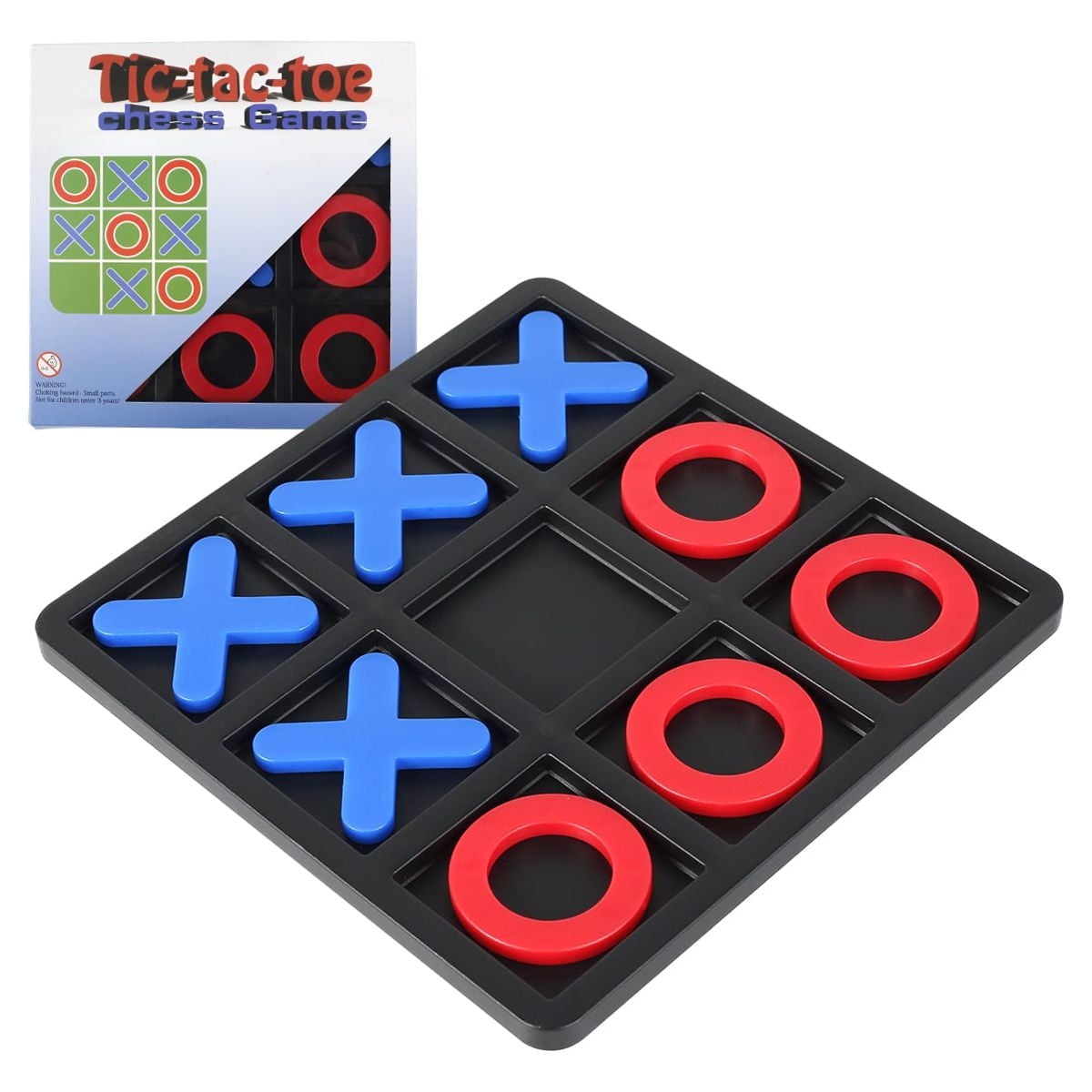 Portable Tic Tac Toe Board Game for Kids and Adults, Resin XOXO Early ...
