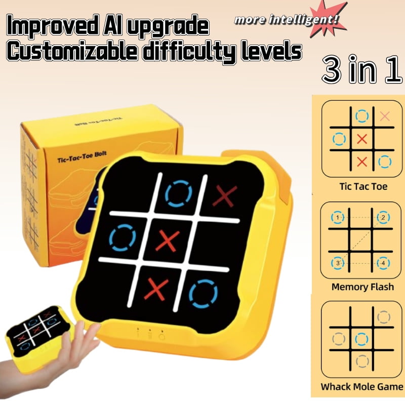 Electronic Tic Tac Toe Game Handheld Puzzle Device, a Timeless ...
