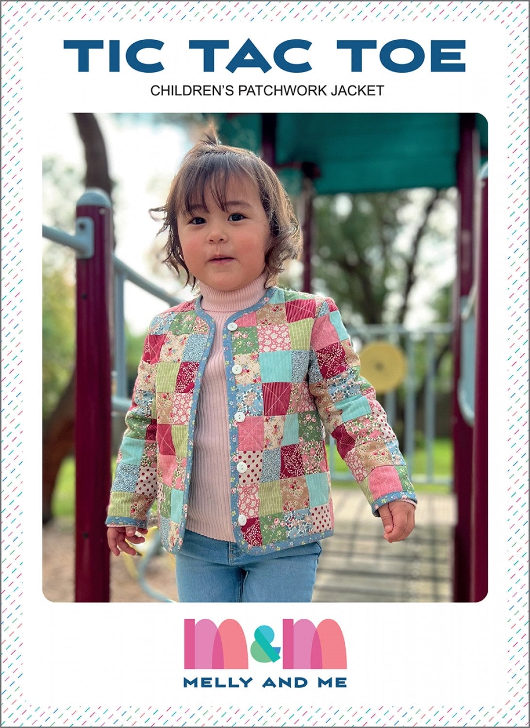 Tic Tac Toe Childrens Patchwork Jacket Pattern by Melly & Me - Walmart.com