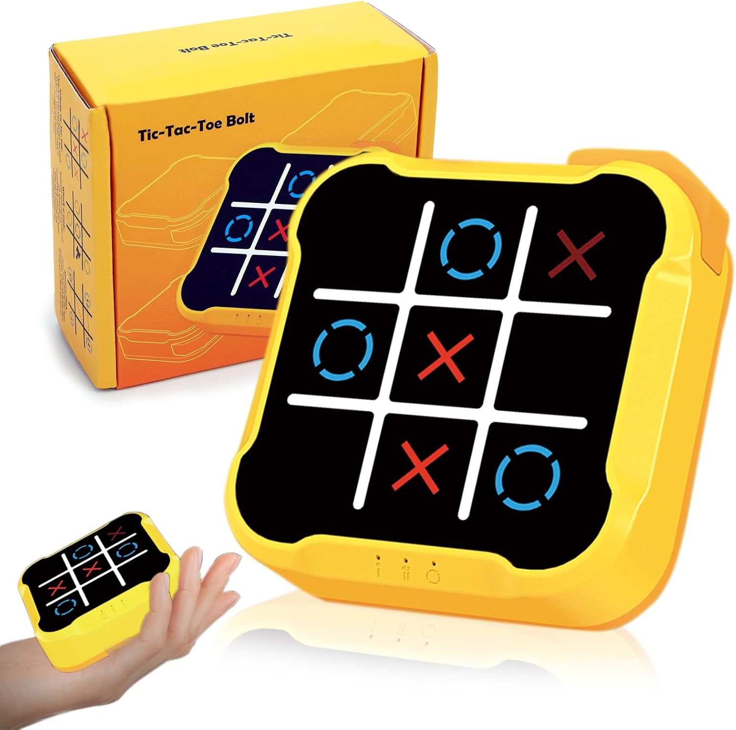 Tic Tac Toe Games for Kids: 4-in-1 Sensory Handheld Puzzle Console for ...