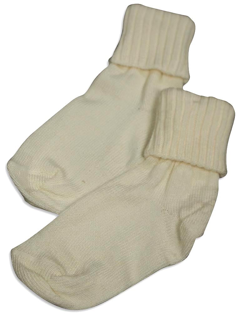 Tic Tac Toe - Little Girls' Triple Roll Socks 31765-Medium (ivory 2 ...