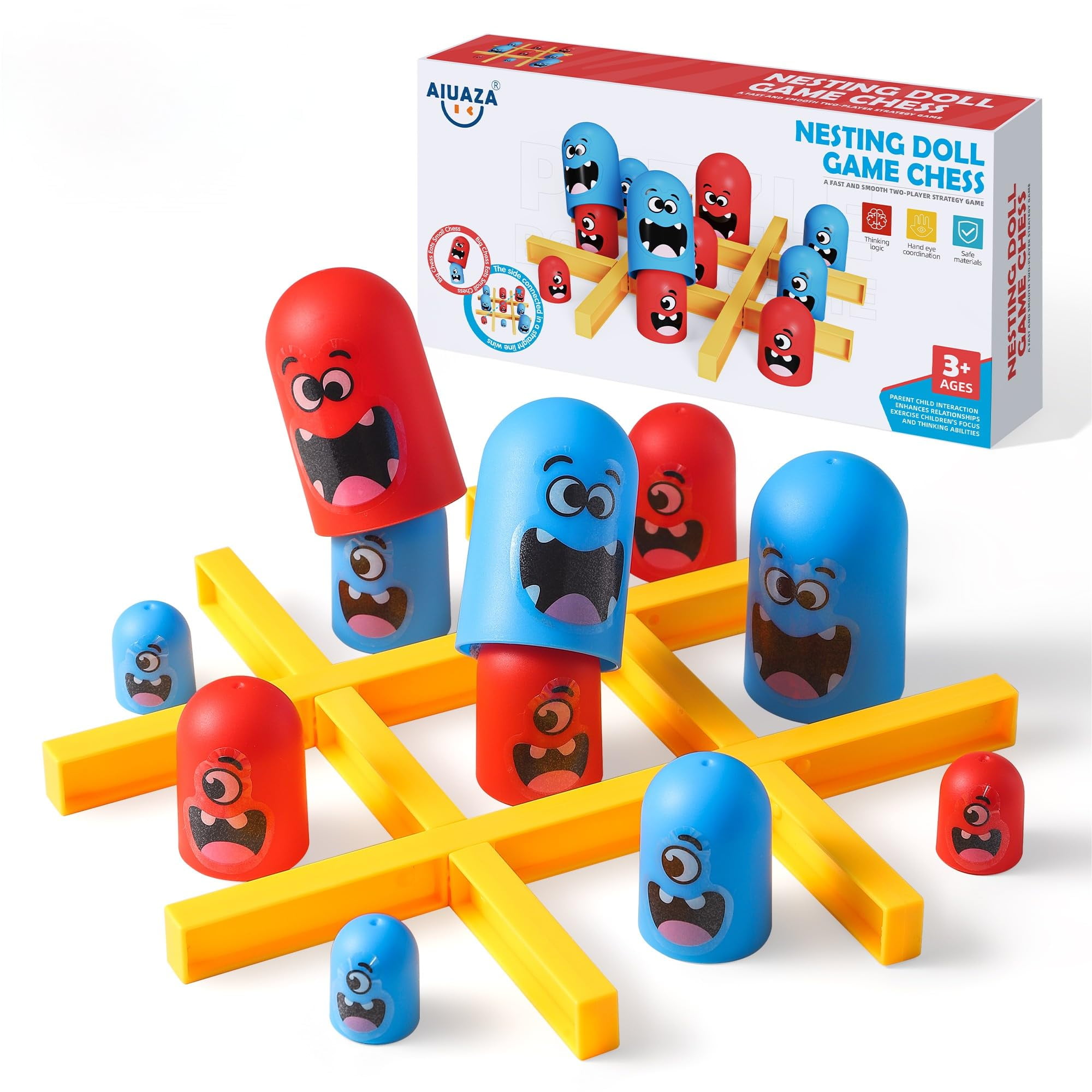 Tic Tac Toe Strategic Board Game for Kids and Family,Party Tabletop ...