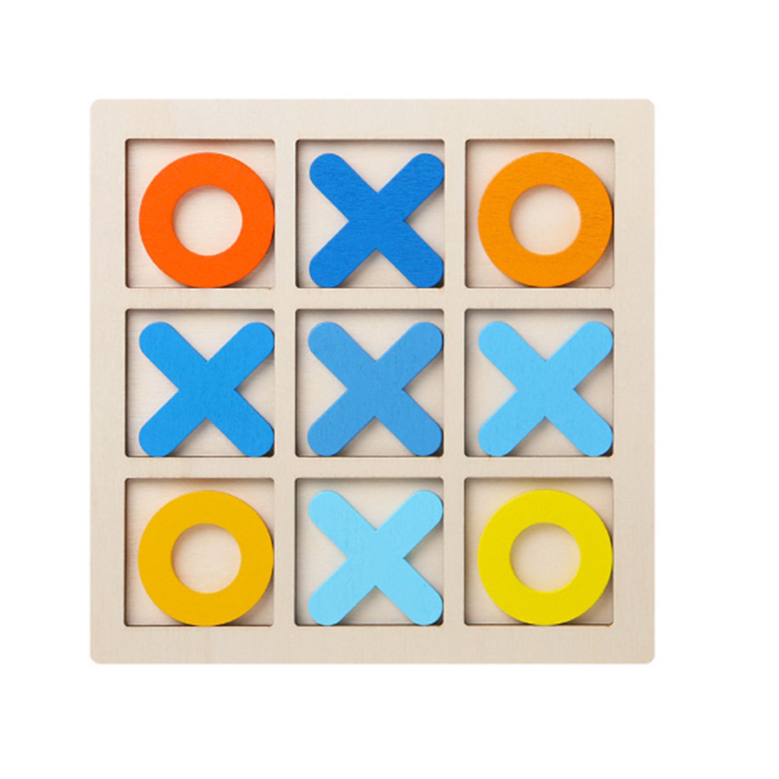 Tic Tac Toe Table Games Set - Rustic Decor Wood Strategy Board Games ...