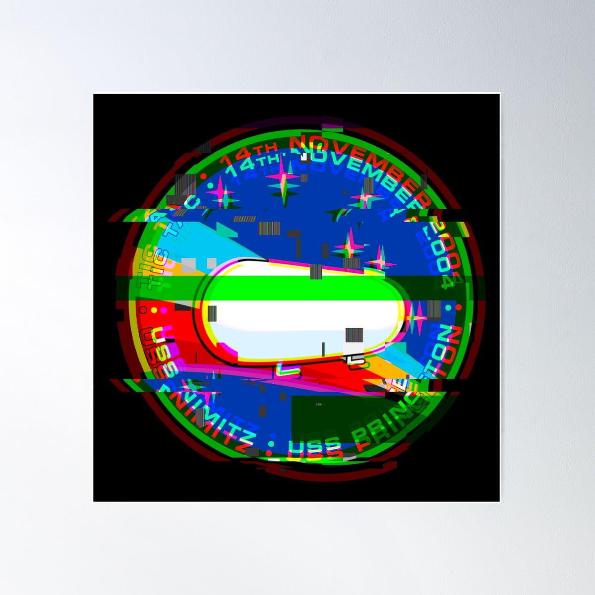 Tic Tac Ufo / Uap Encounter Morale Patch - Glitch Poster Wall Art ...