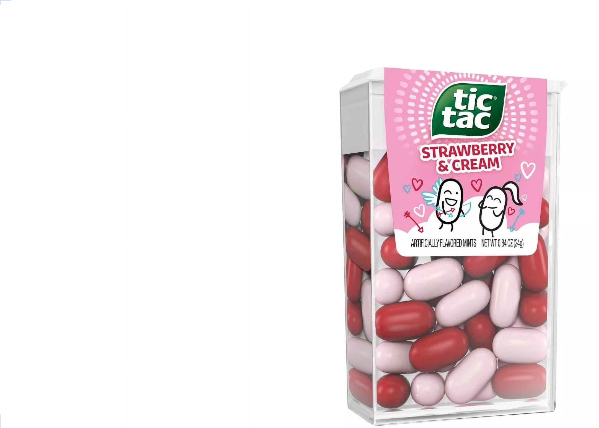 Tic Tac Valentine's Day Strawberry & Cream Flavored Mints 0.84oz - 1 ...