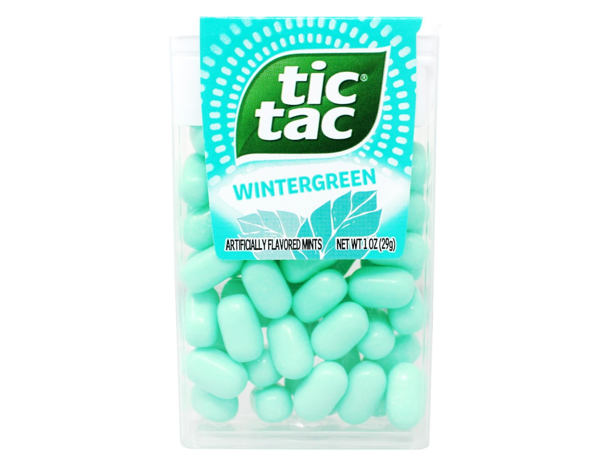 Tic Tac Breath Mints WINTERGREEN Flavored Candy 1 oz - Walmart.com