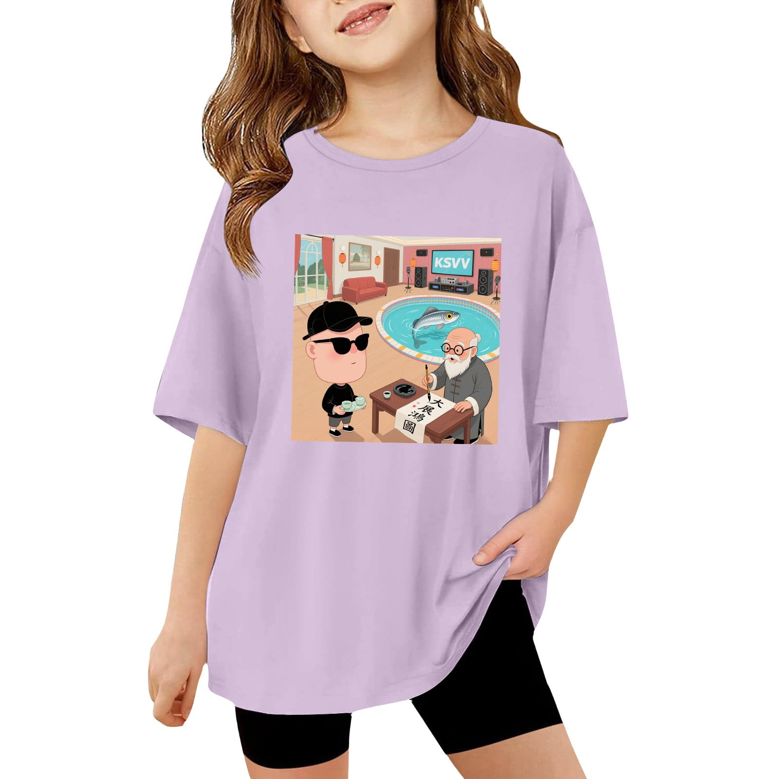 Ticikt Asian Theme Gift | Kids Chinese Calligraphy Shirt "Great ...