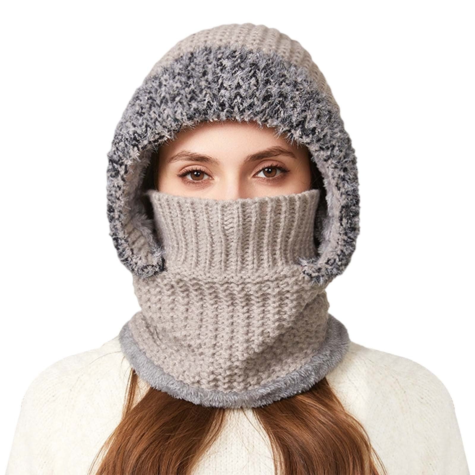Ticikt Balaclava Ski Hat Windproof Hat Cap Scarf for Women and Men ...