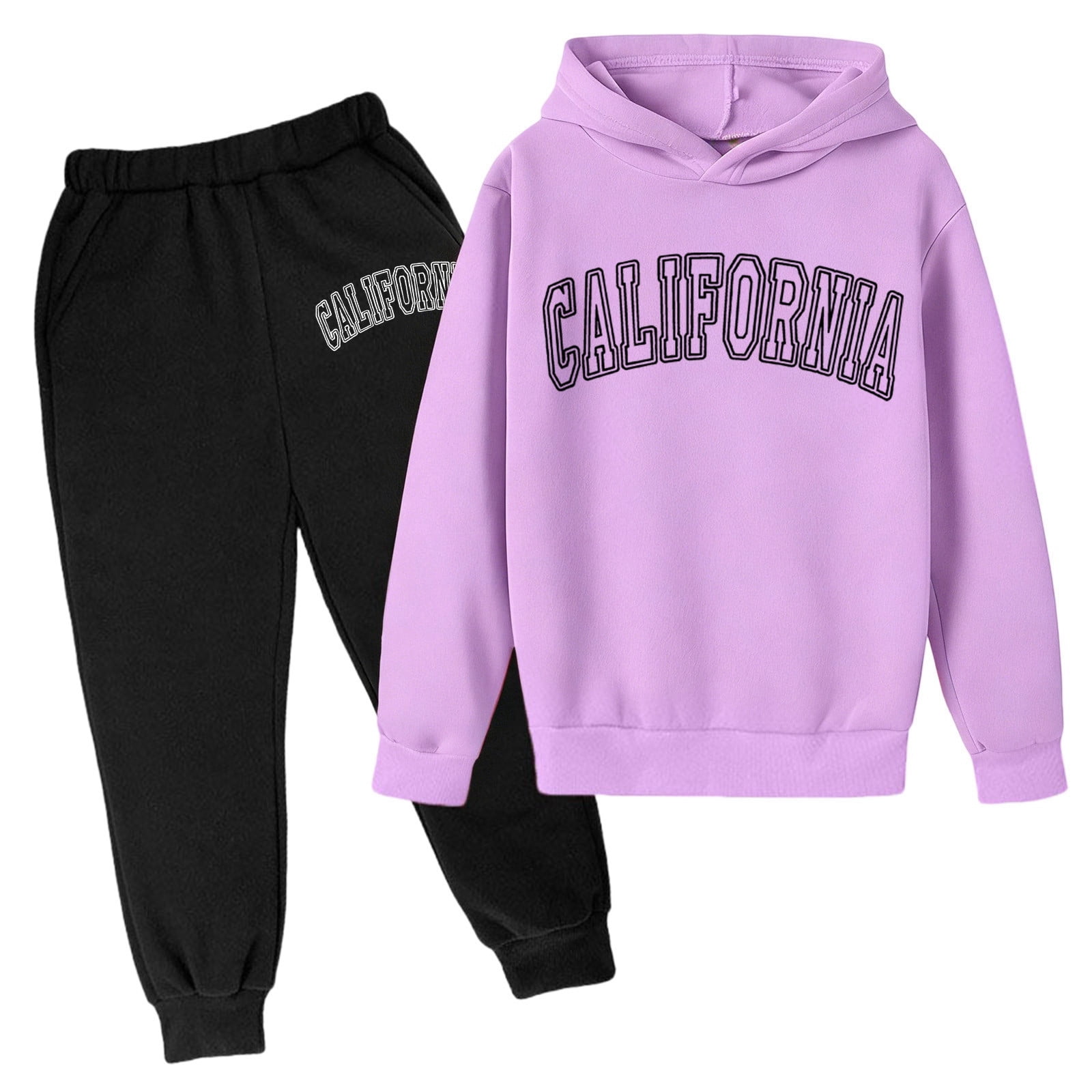 Ticikt Boys Girls Letter Print Clothes Drop Shoulder Sweatshirt and ...