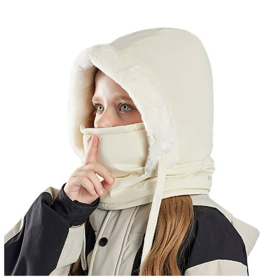 Ticikt Kids Winter Thermal Hat with Ear and Neck Gaiter for Outdoor ...