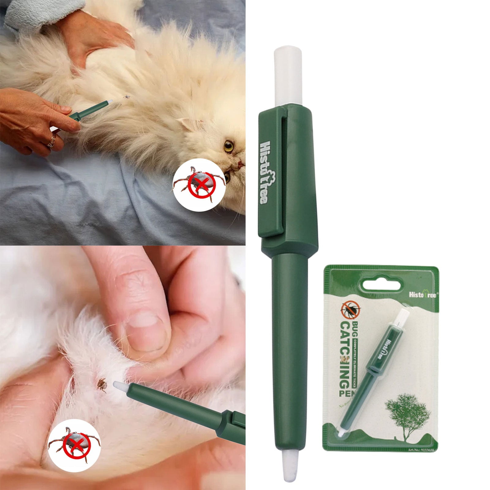 Tick Removal Tool, Tick & Flea Holder for Pets Dogs Cats Humans, Safe ...