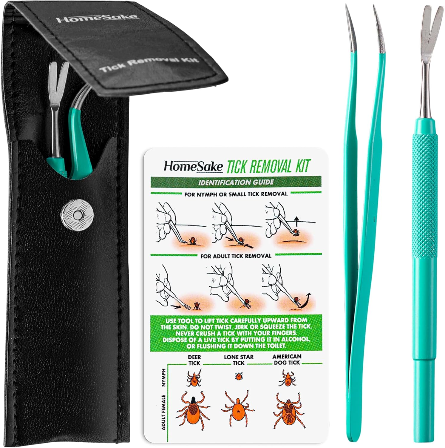 Tick Remover Tool and Tweezer Set for Humans- Pets Stainless Steel Cat ...