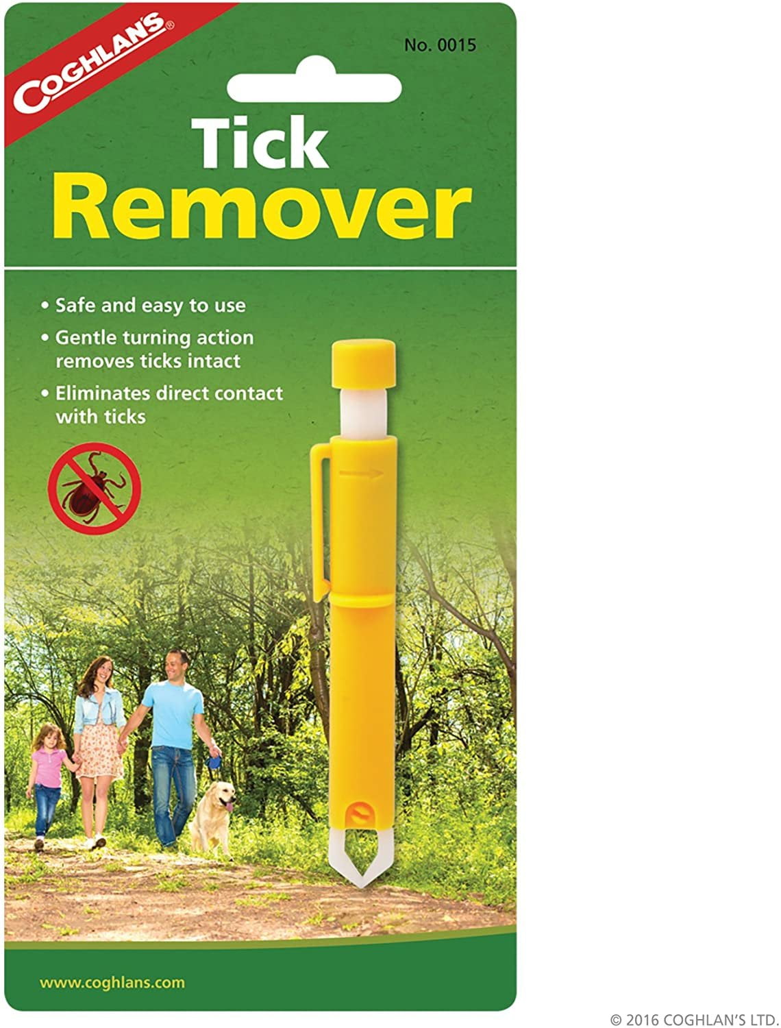 Coghlan's Tick Remover Tool for Pets - Easy Tick Removal - Single Piece ...