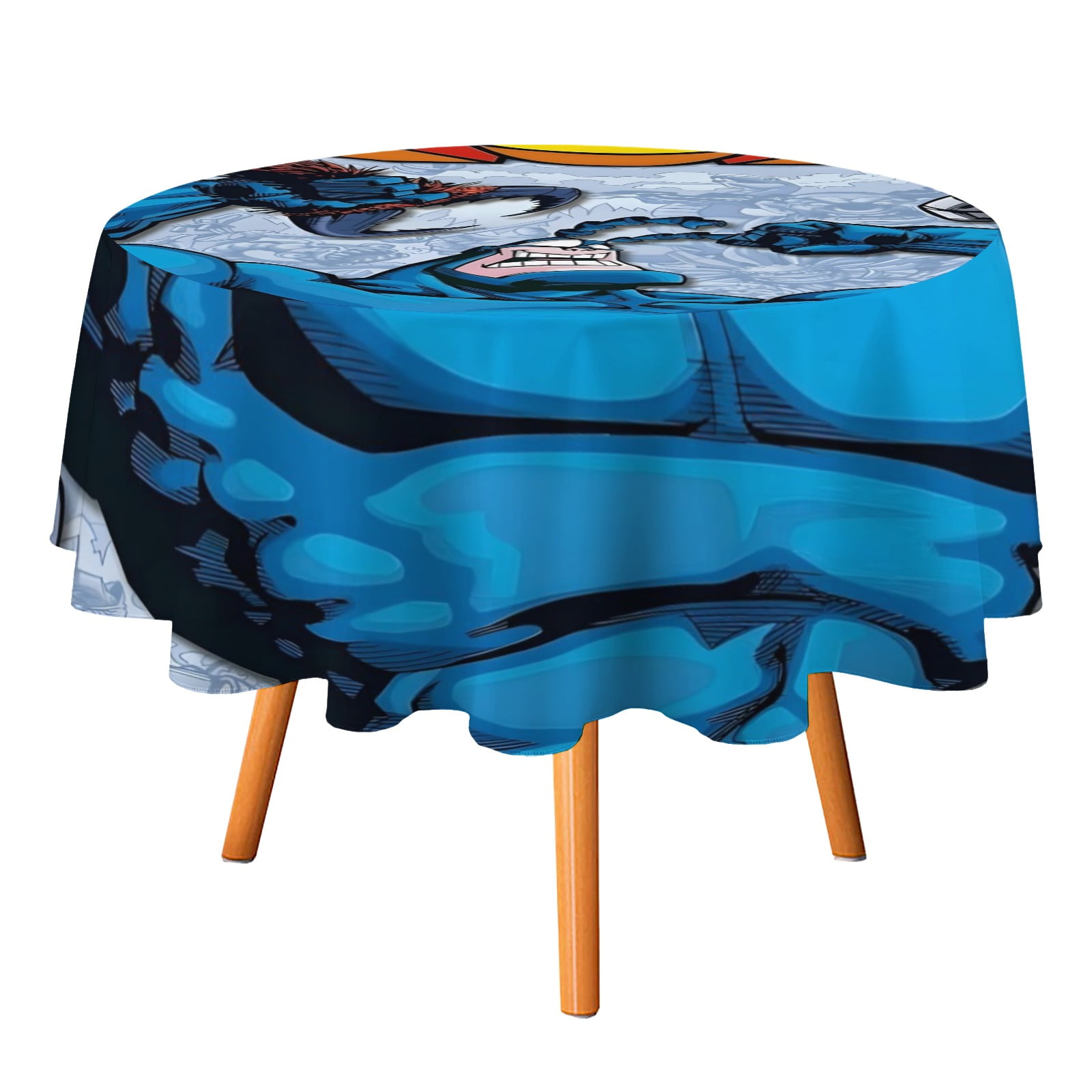 The Tick-Theme Round tablecloth has an iconic print, fits most tables ...