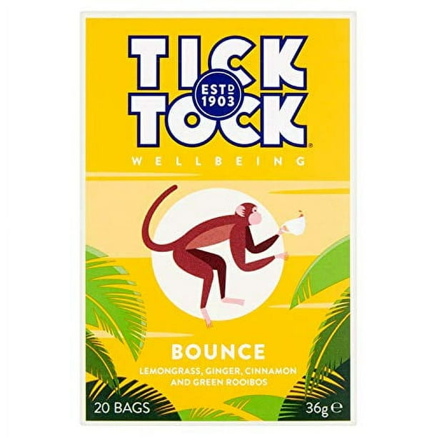 Tick Tock Bounce herbal tea blend with rooibos. Caffeine free ...