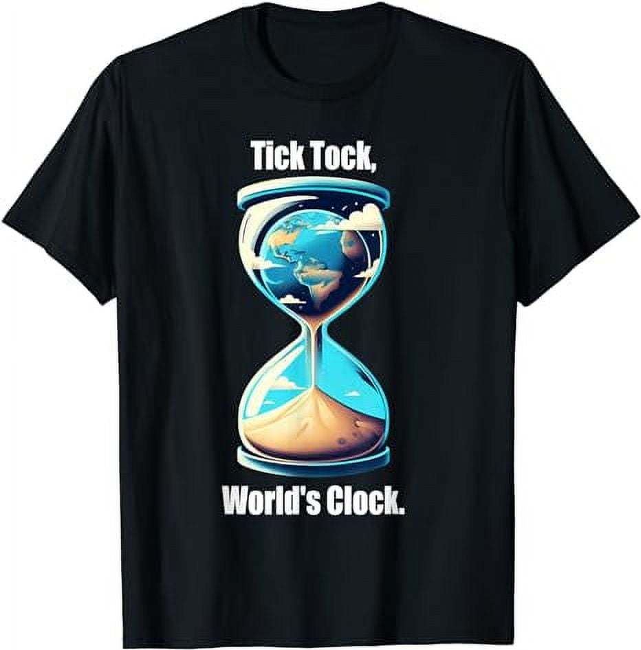 Tick and Tock Worlds Clock T-Shirt - Walmart.com