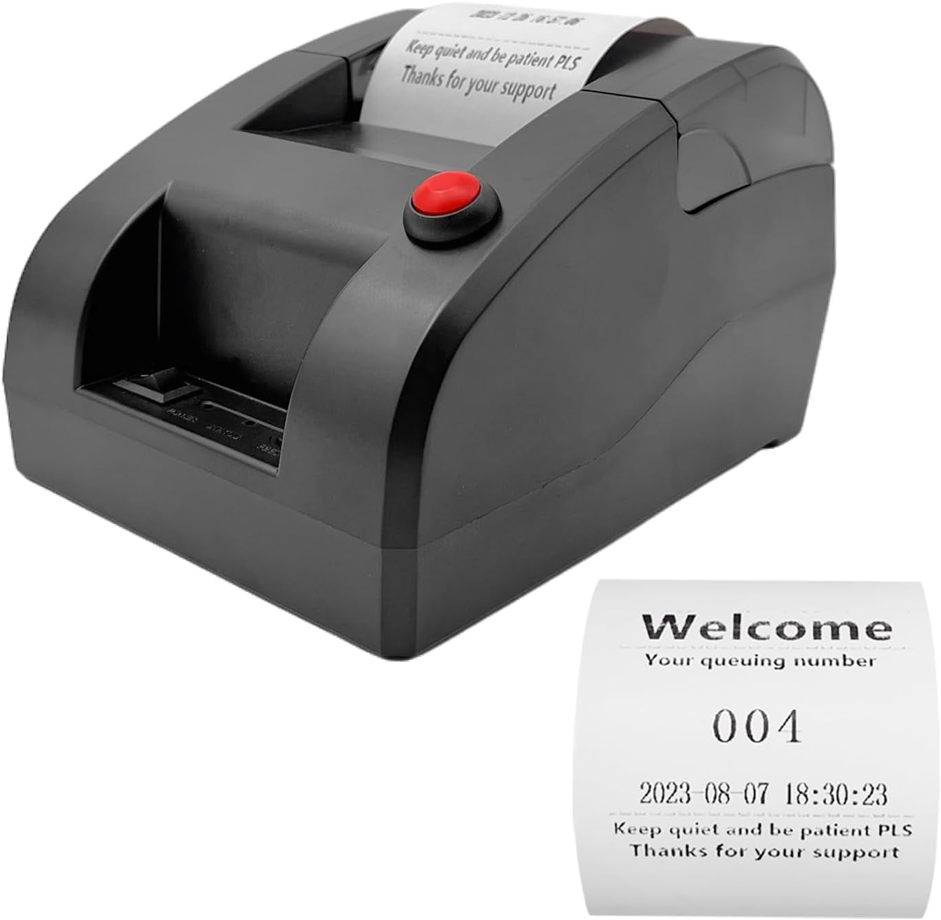 Ticket Dispenser Take a Number 57mm Receipt Ticket Thermal Printer for ...