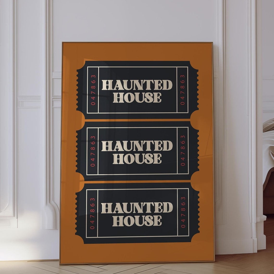 Ticket Print, Wall Decor, Wall Art, Spooky Decor, Ticket Poster, Wall ...