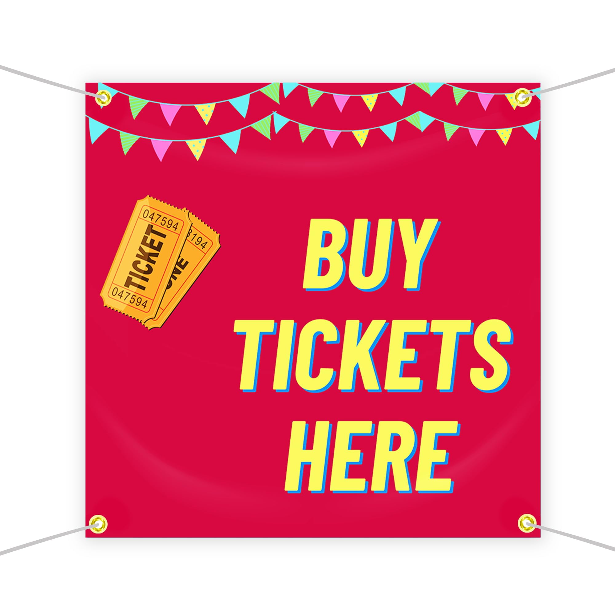 Tickets Large Banners and Signs for Outdoor by DreamController ...
