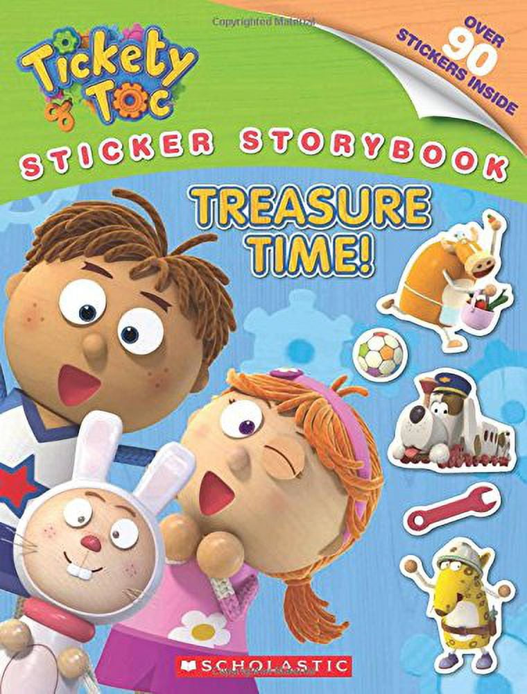 Pre-Owned Tickety Toc: Treasure Time! Sticker Storybook Paperback ...