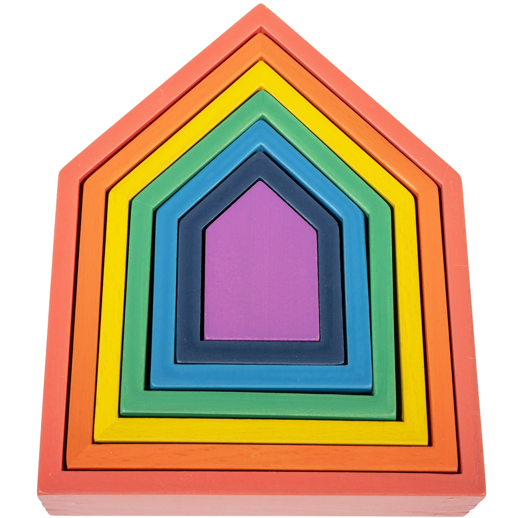 TickiT Rainbow Architect Houses - Set of 7 - Walmart.com