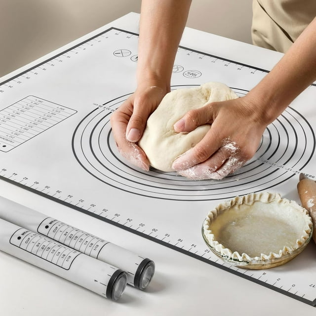 Tickjoy 2-Pack Non-Stick Silicone Baking Mats Set - 24"x20" + 15"x11 ...