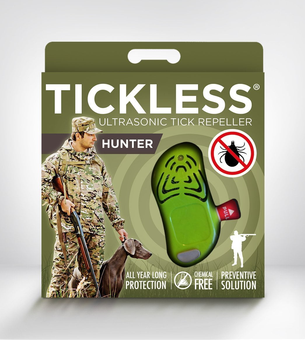 Tickless Hunter Ultrasonic Tick Repellent, Green, Lightweight and ...