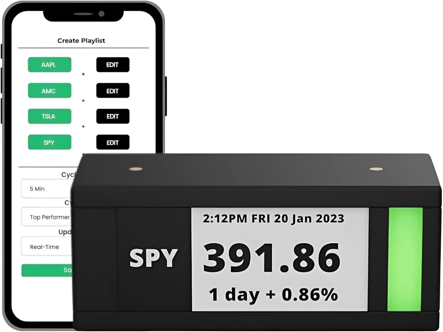 TickrMeter Real-Time Stock and Crypto Ticker Display for Desktop Setup ...