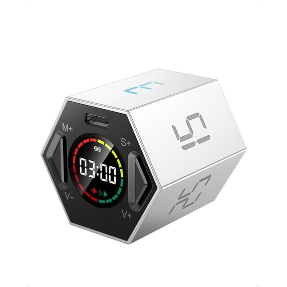 Ticktime Pomodoro Timer, Productivity Timer Cube, 3/5/10/15/25/30 Min ...