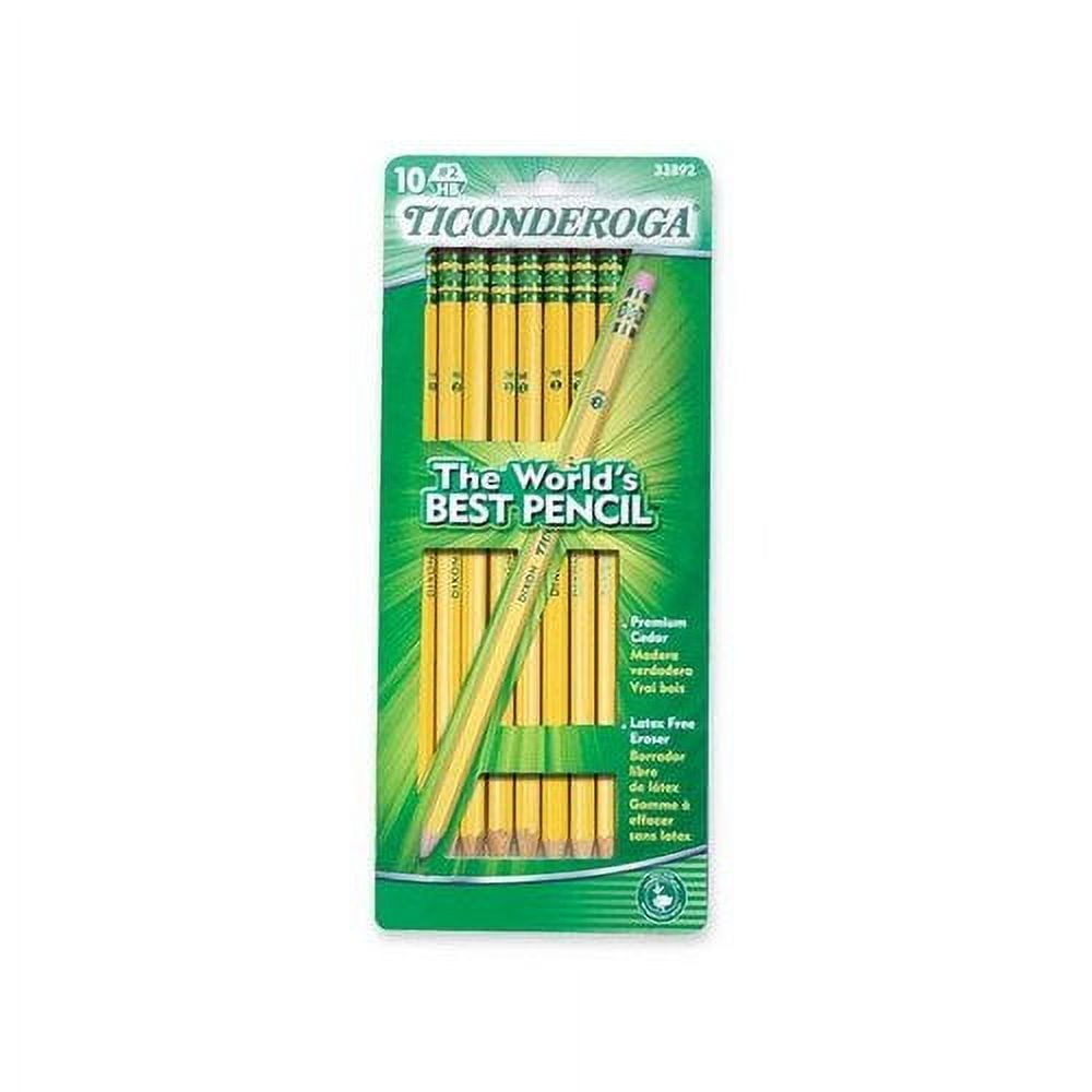 Ticonderoga 33892 10 Count Yellow No. 2 Pencils - Walmart.com
