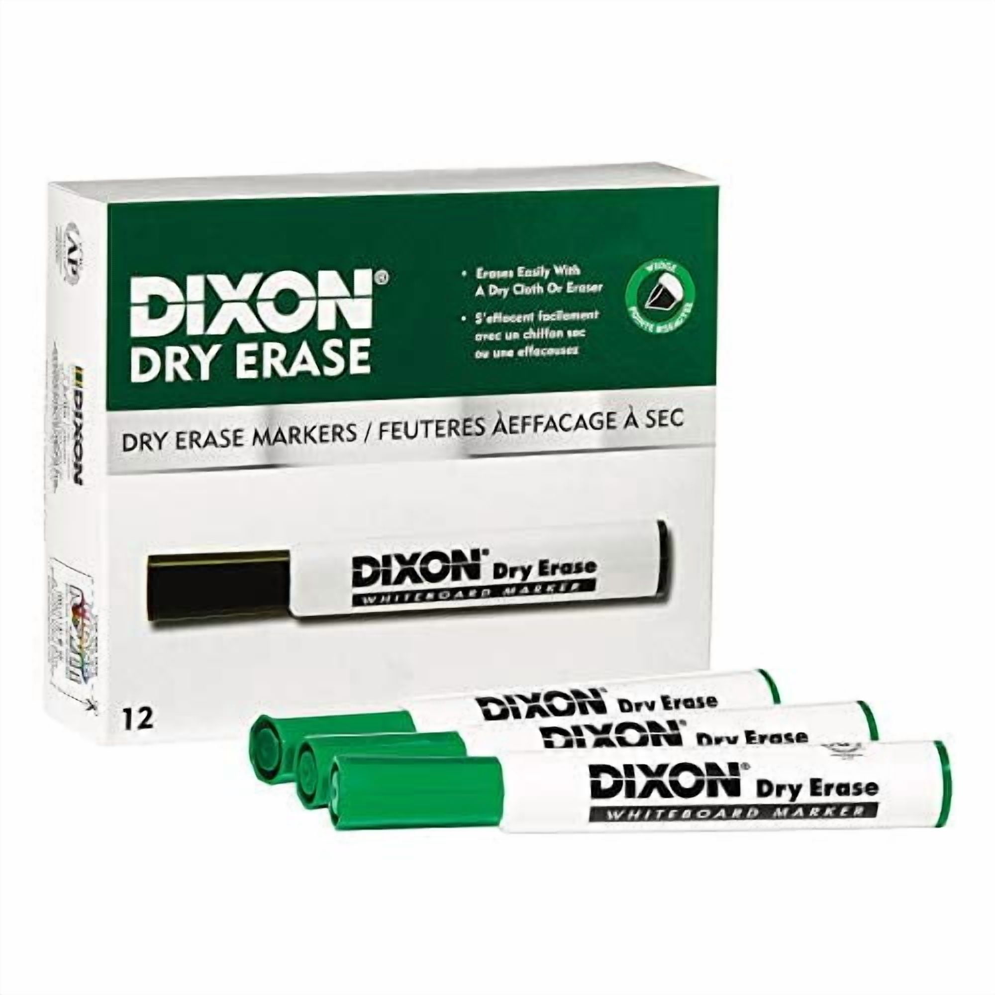 Dixon Dry Erase Markers - Green Ink - 1 Dozen - Walmart.com