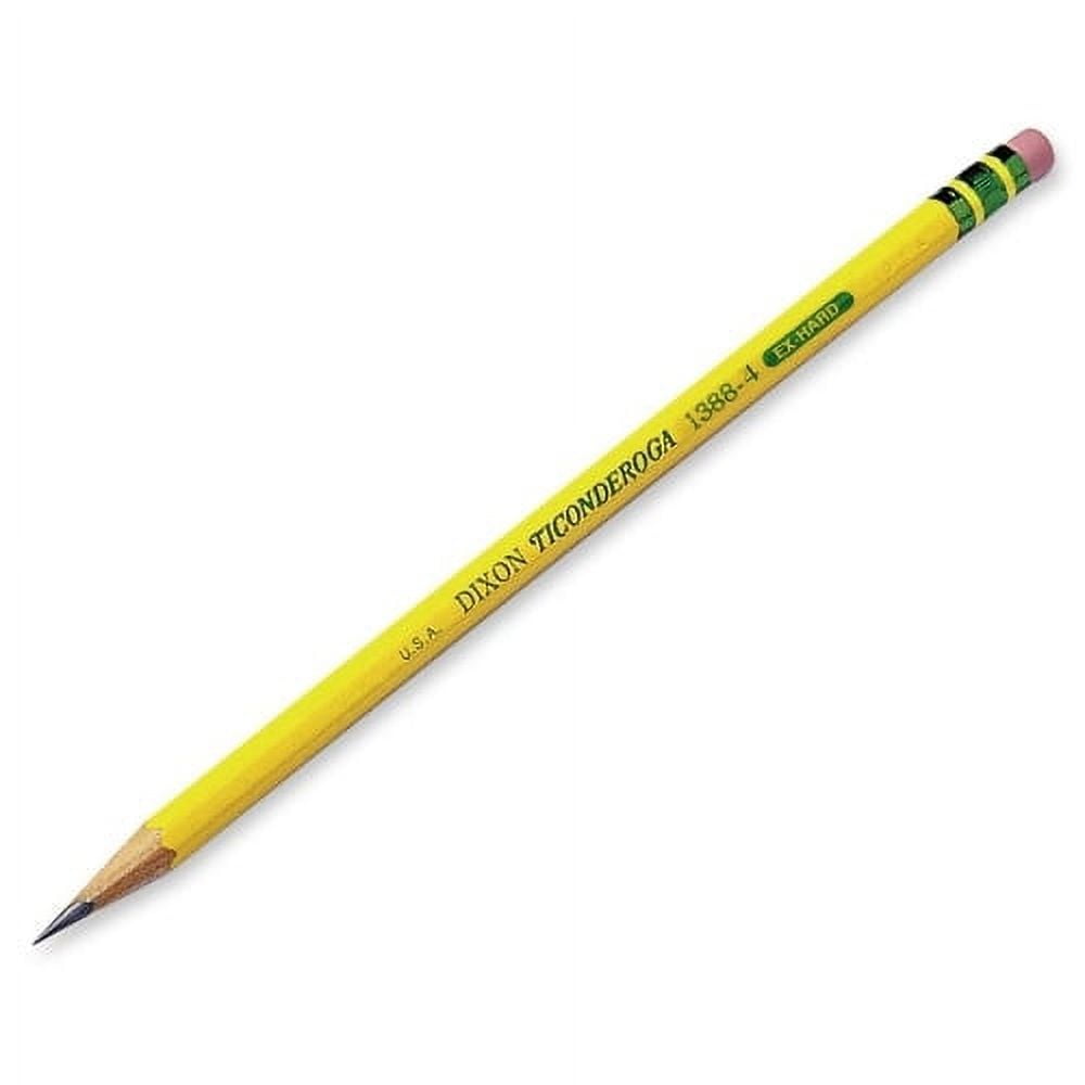 Ticonderoga Original Ticonderoga Pencils, No. 4 Extra Hard Yellow ...