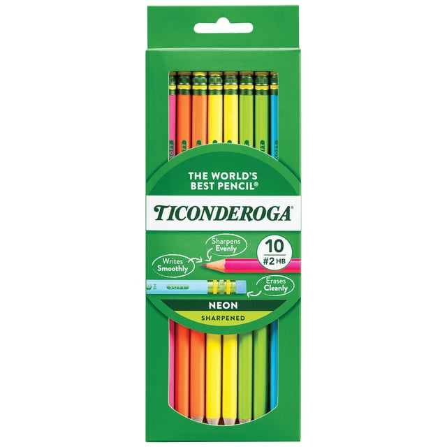 Ticonderoga #2 Pre-Sharpened Pencils - Colored School Supplies ...