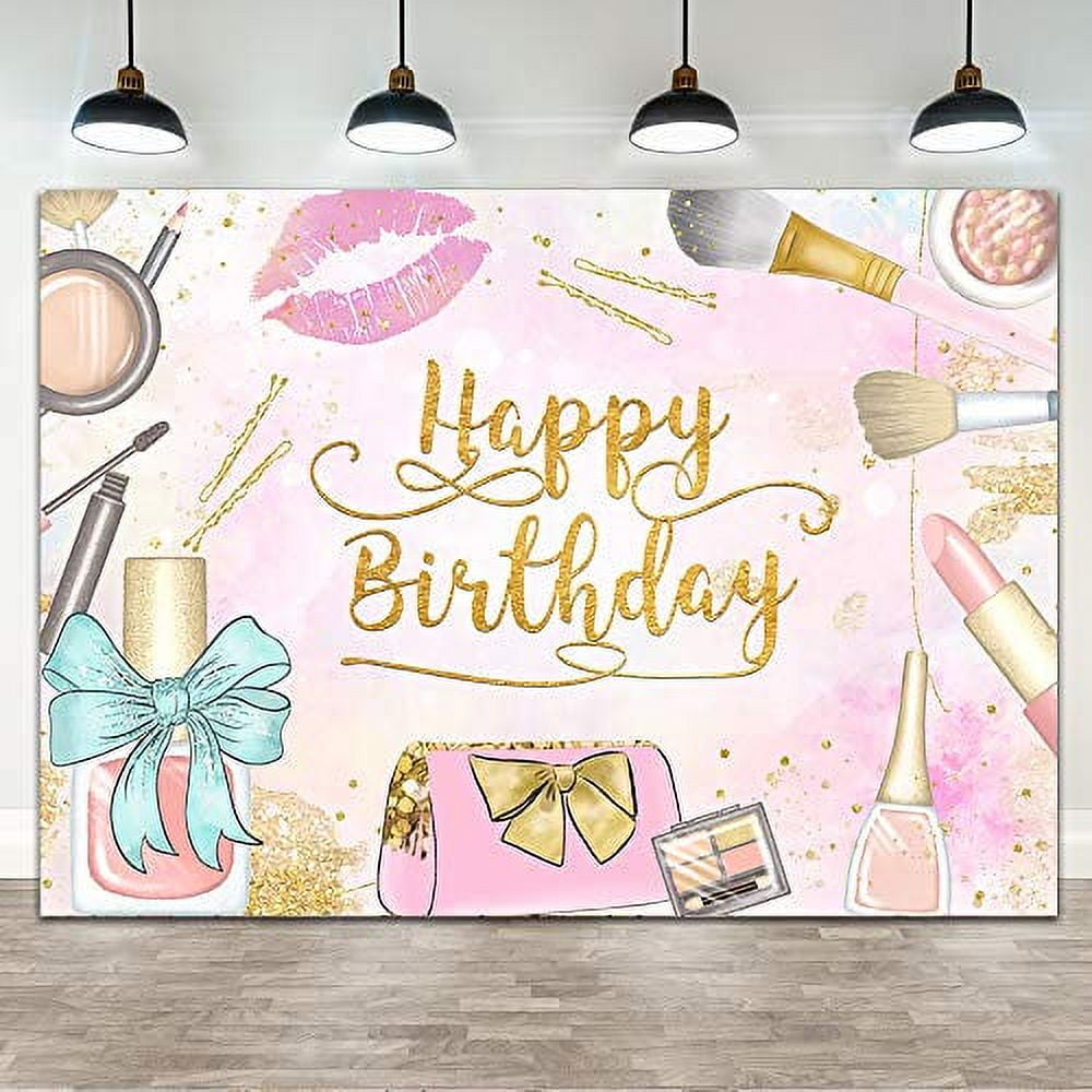 Ticuenicoa 7×5ft Makeup Birthday Backdrop Girls Makeup Spa Glamour ...