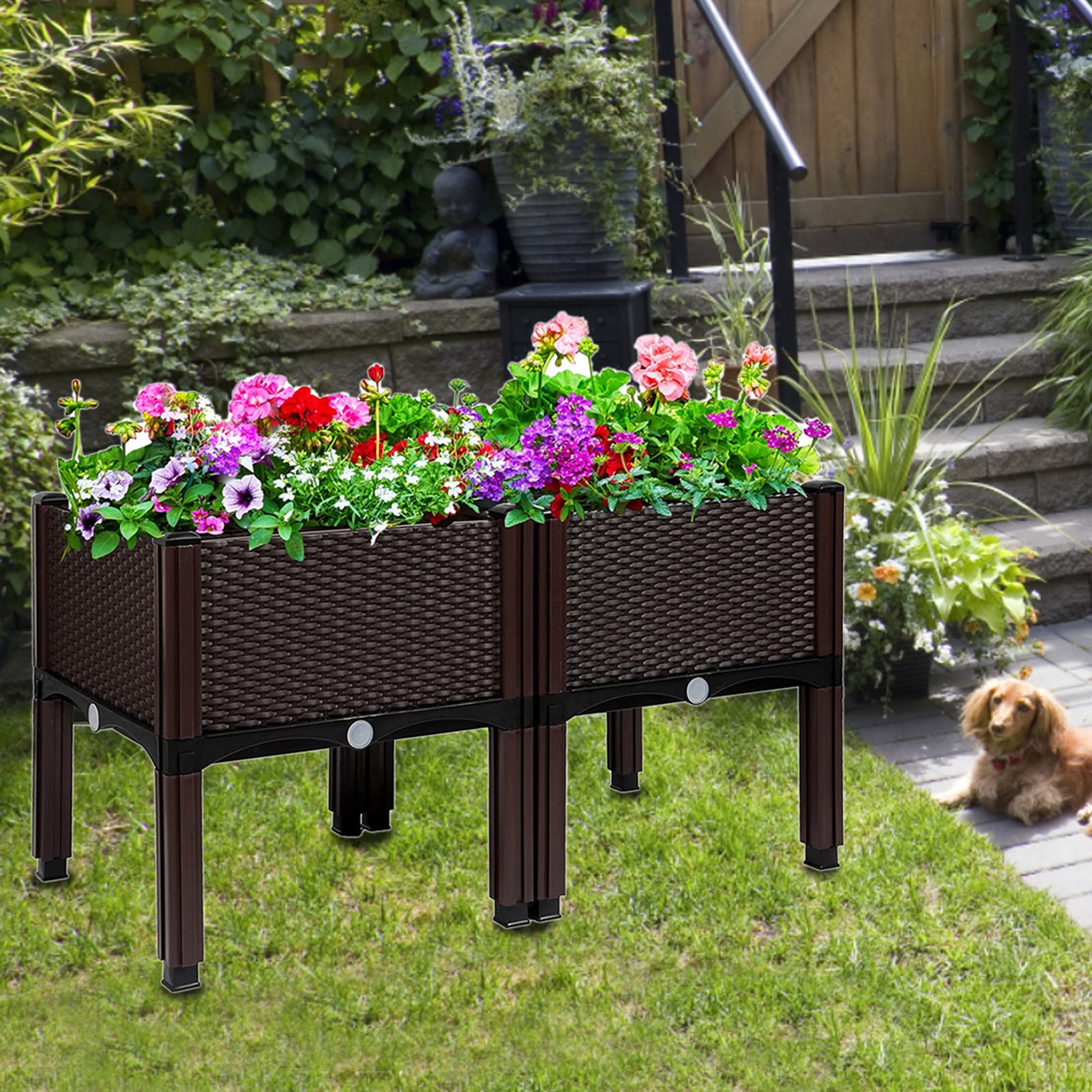 TidBay 1 Set Planting Box Stackable Breathable Anti-rotten Root ...