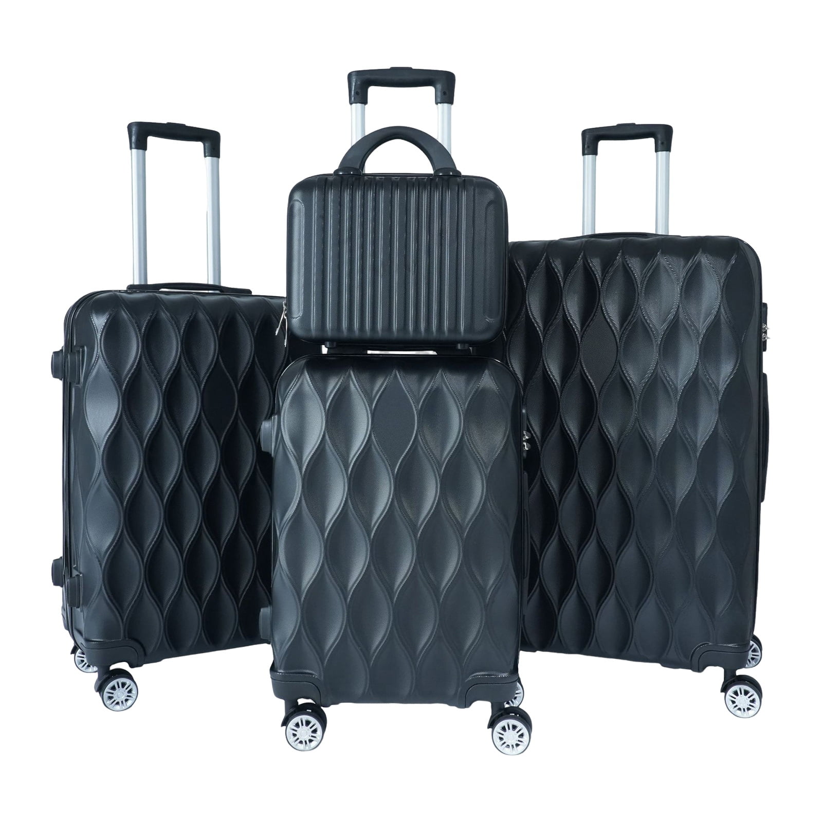 TidBay 4 Pcs/Set Suitcase Set Different Sizes Large Hard Shell ...