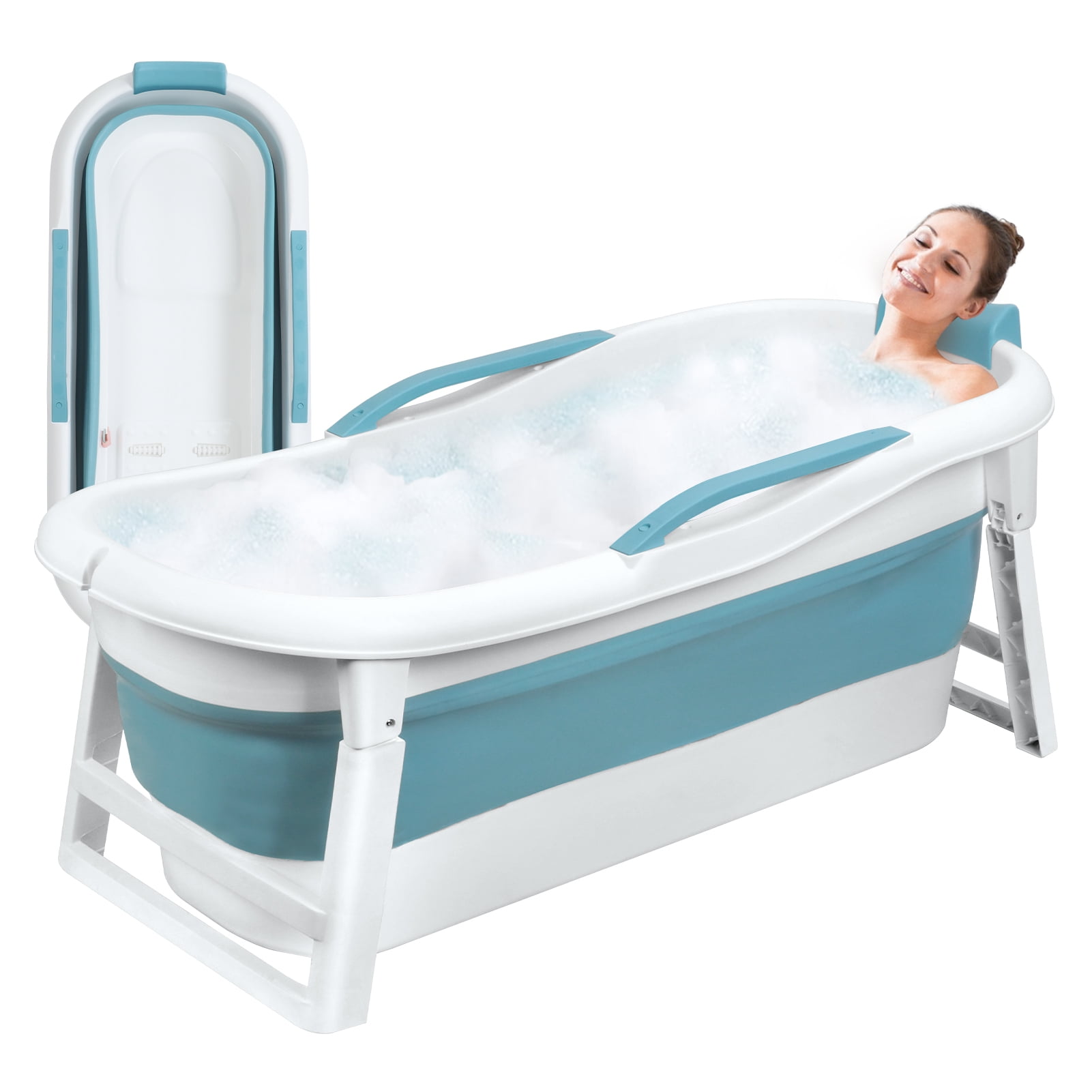 TidBay 52.4 Inch Foldable Bathtub, Portable Bathtub for Adult Kids ...