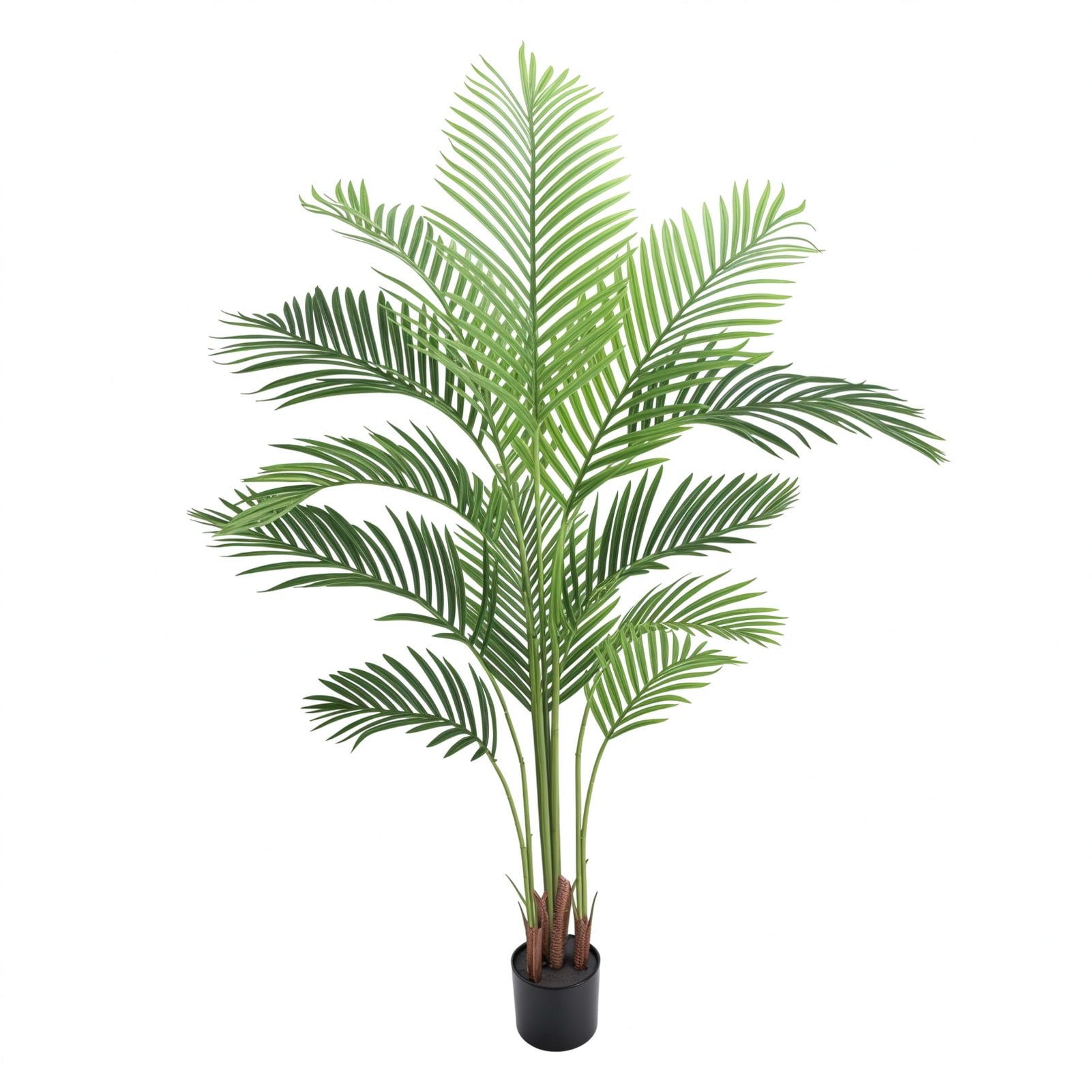 TidBay Artificial Palm Tree 5.2FT, Home Decor Indoor Artificial Tree ...