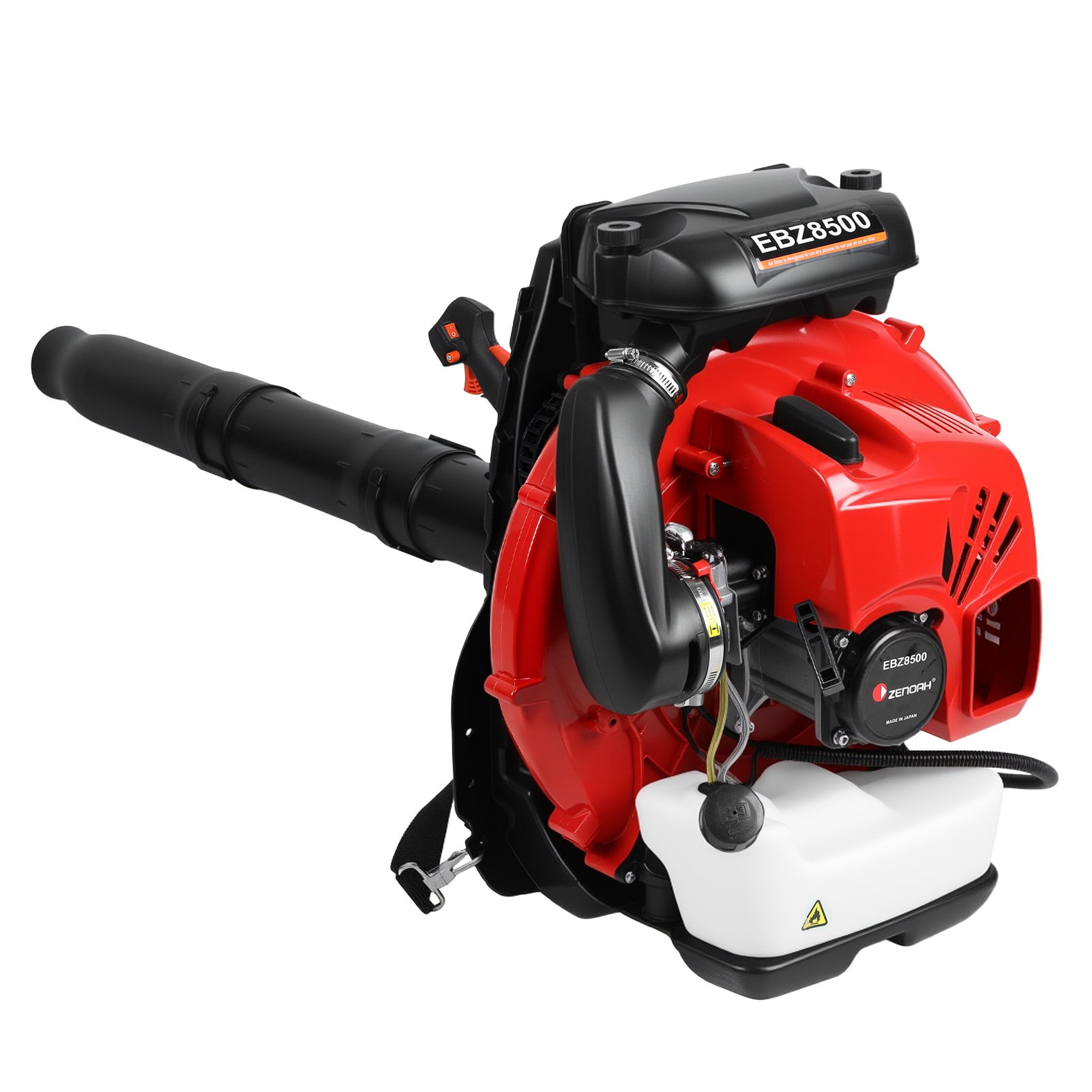 TidBay Backpack Gas Leaf Blower, 75.6cc 2 Stroke Engine, 850CFM, 200MPH ...